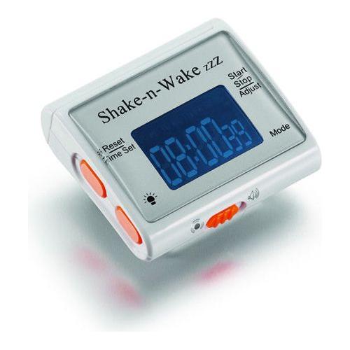 Shake n Wake Silent and Vibrating Travel Alarm Clock (Wrist Watch Deaf ...